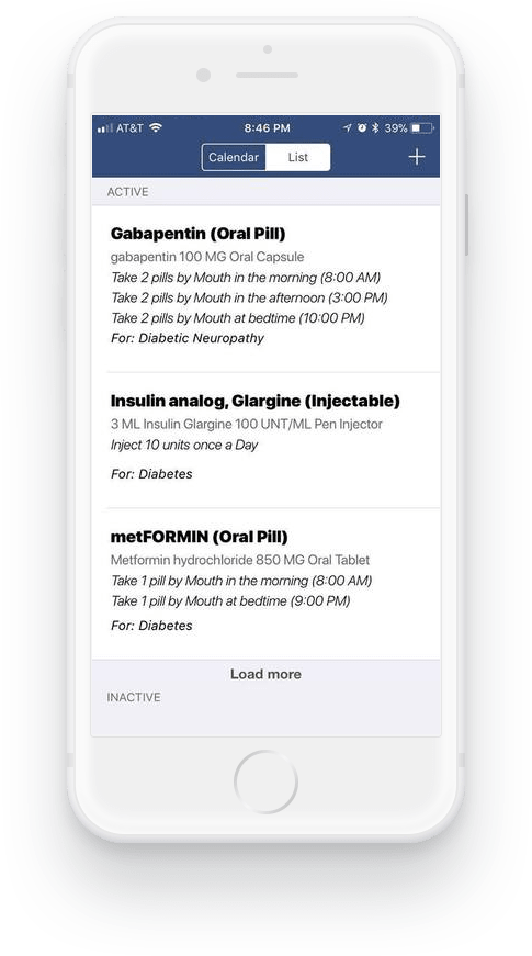 MedManage Daily Medication Log And Calendar